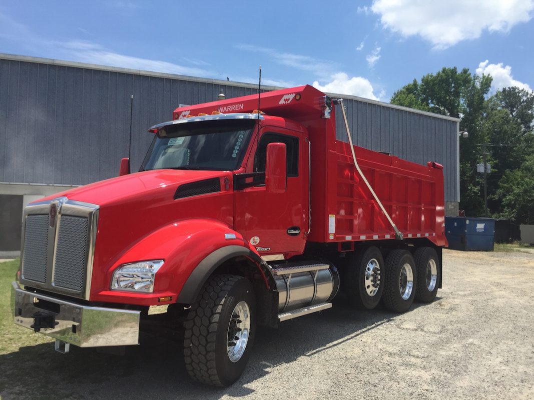 Red Crossmemberless Dump Body - Warren Inc.